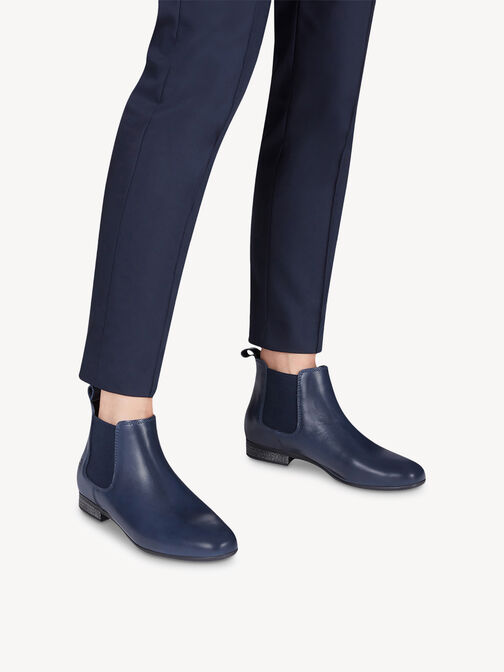 Bottines Chelsea en cuir suédés, lisses & vernis | Tamaris