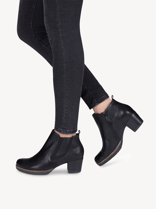 Bottines Chelsea en cuir suédés, lisses & vernis | Tamaris