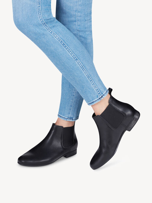 Bottines Chelsea en cuir suédés, lisses & vernis | Tamaris