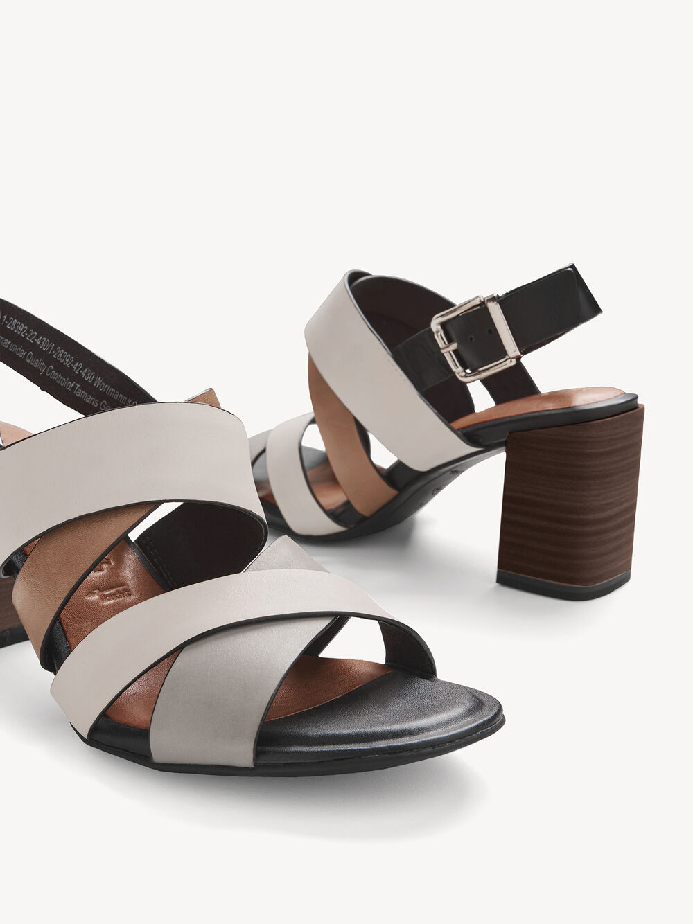 Ledersandalette - beige 1-28392-42-430: Tamaris Sandalen online kaufen!