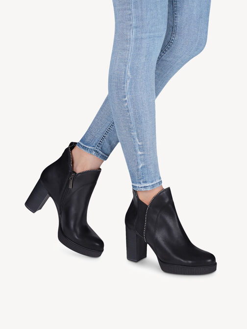 Bottines Chelsea en cuir suédés, lisses & vernis | Tamaris