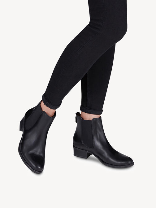 Bottines Chelsea en cuir suédés, lisses & vernis | Tamaris