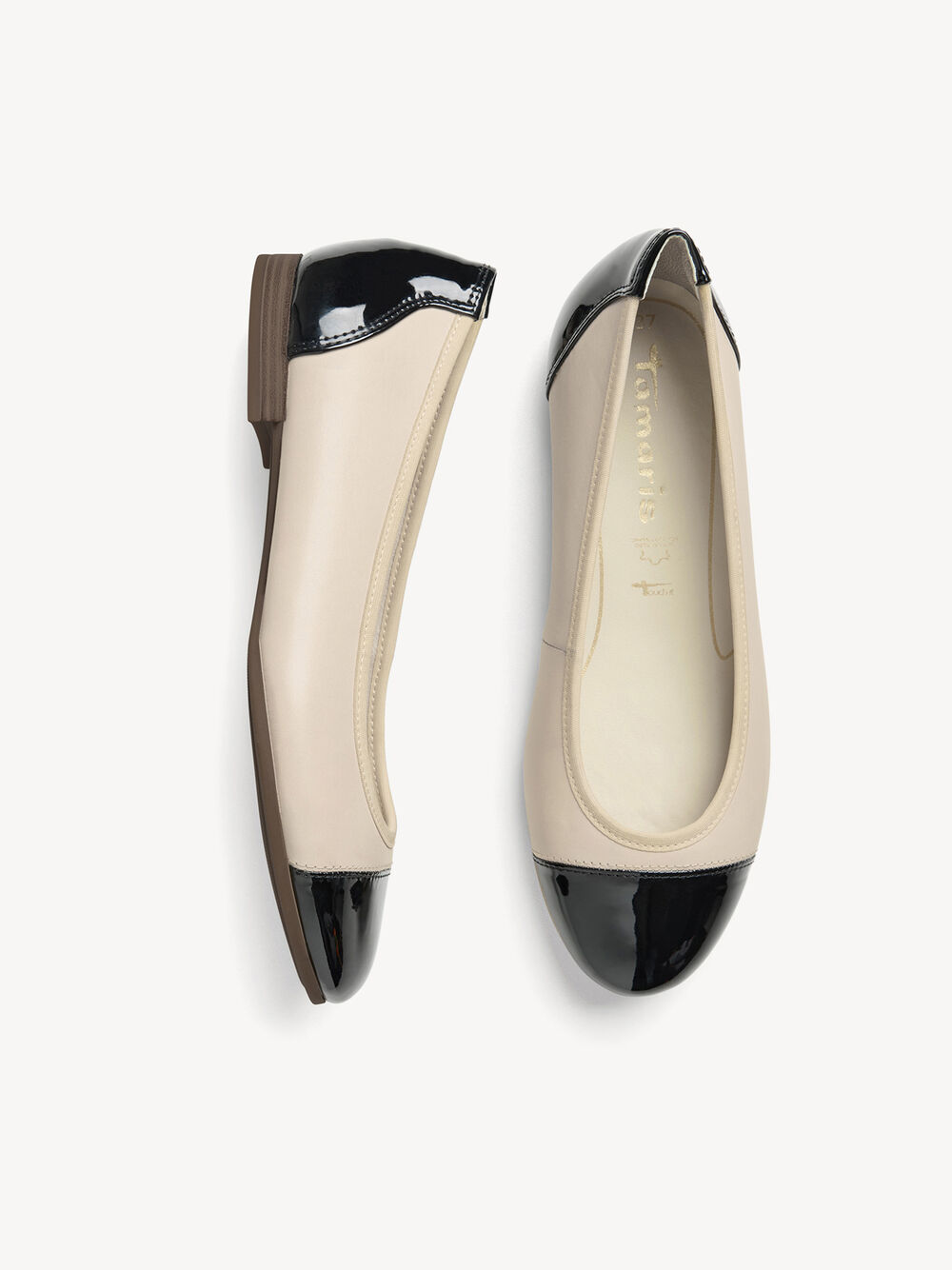 Ballerina - beige 1-22124-42-271: Tamaris Ballerinas online kaufen!