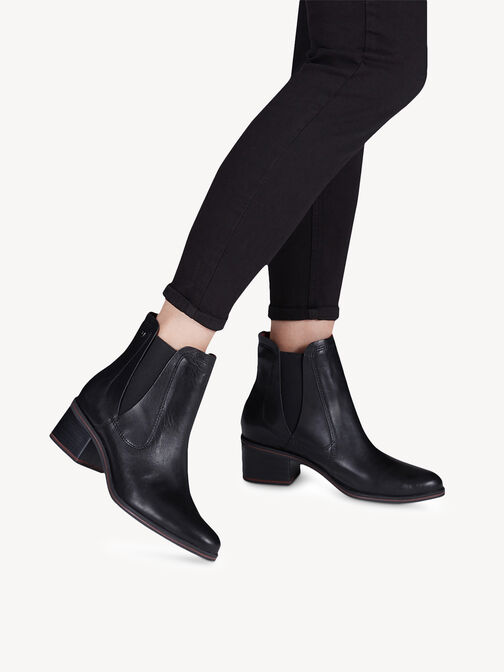 Bottines Chelsea en cuir suédés, lisses & vernis | Tamaris