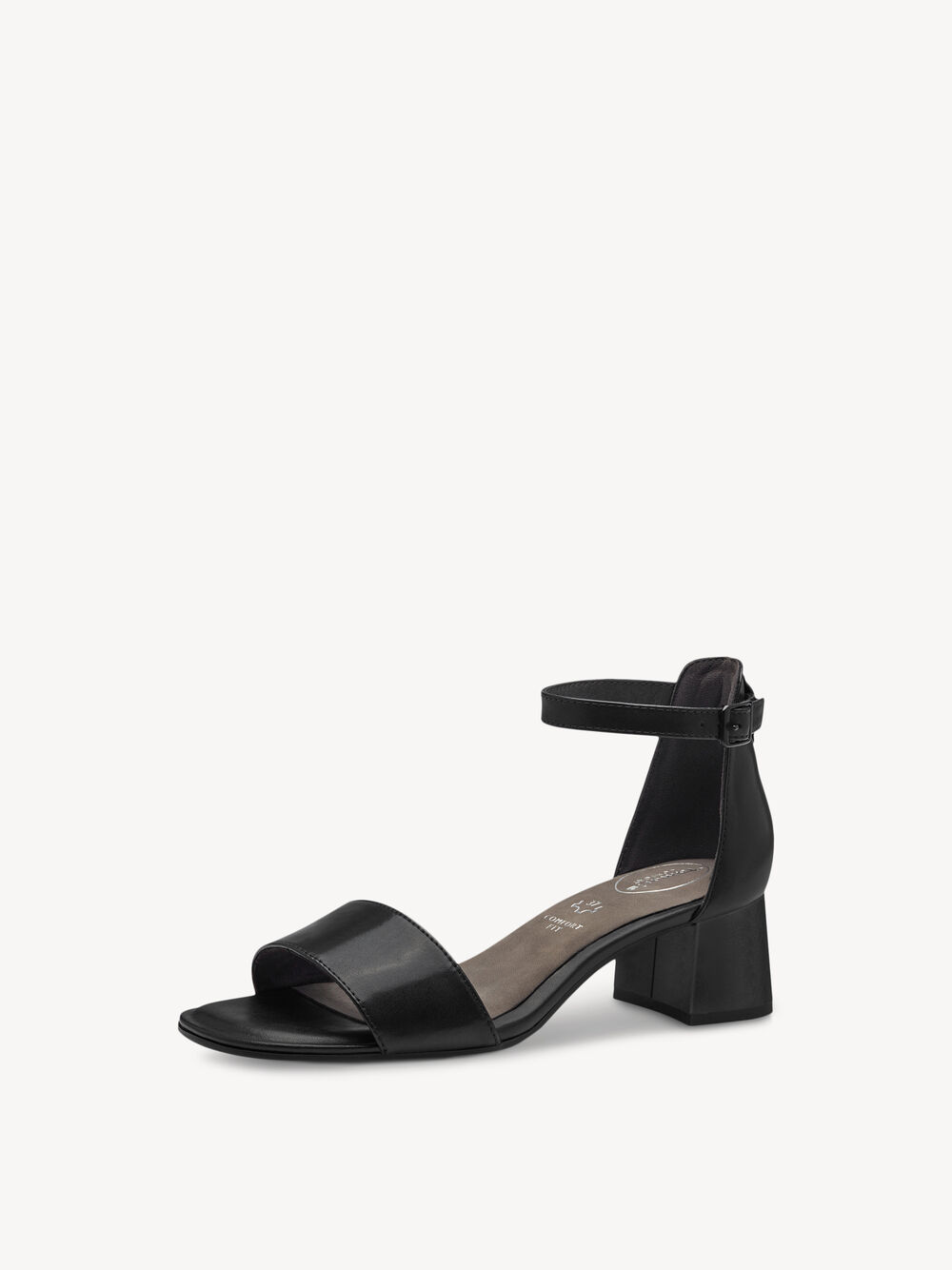 Leather Heeled sandal - black 8-88304-42-022: Buy Tamaris Sandals online!