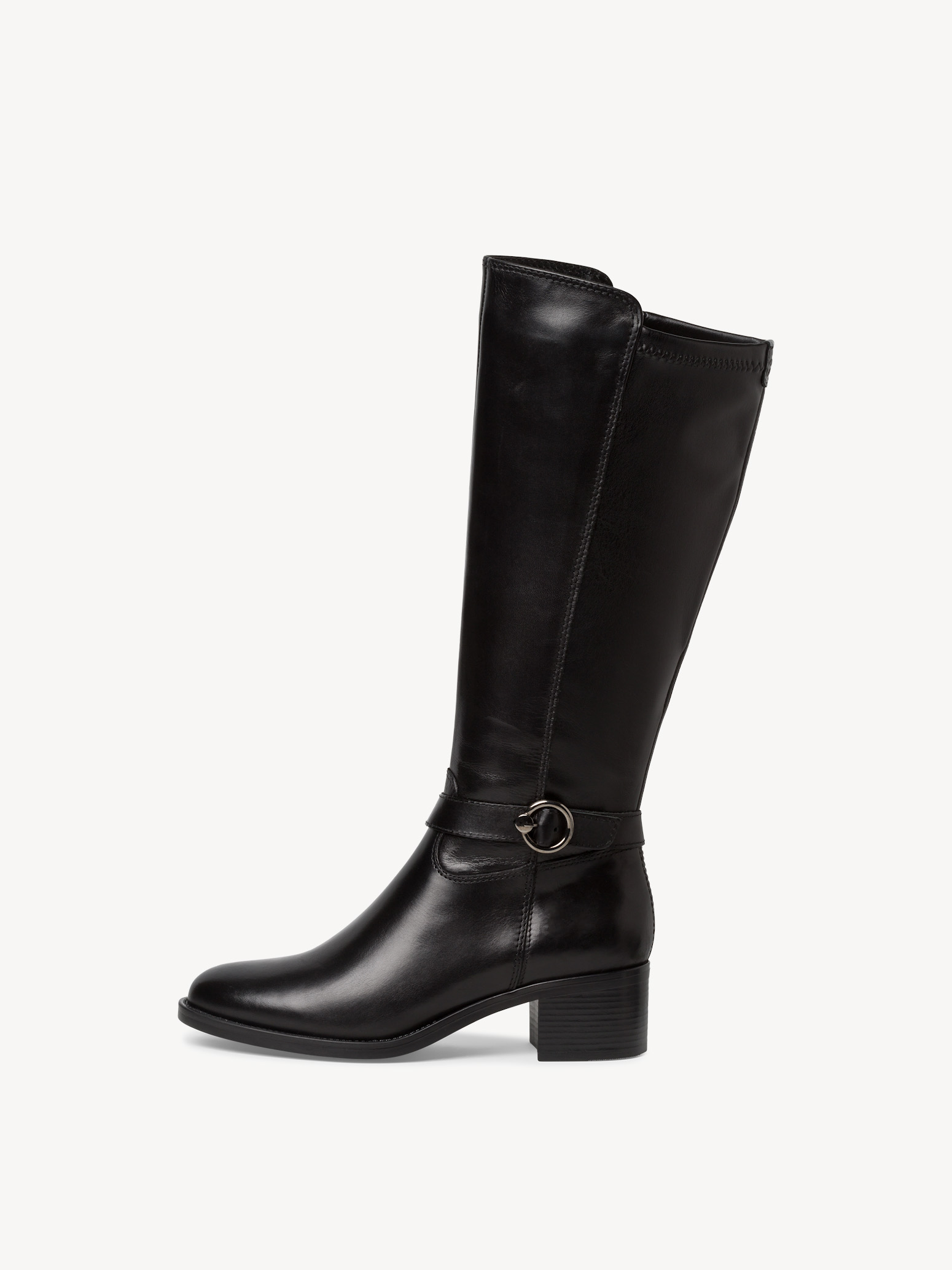 Bottes en cuir - noir 1-25537-41-001 : Achetez en ligne les Bottes de ...