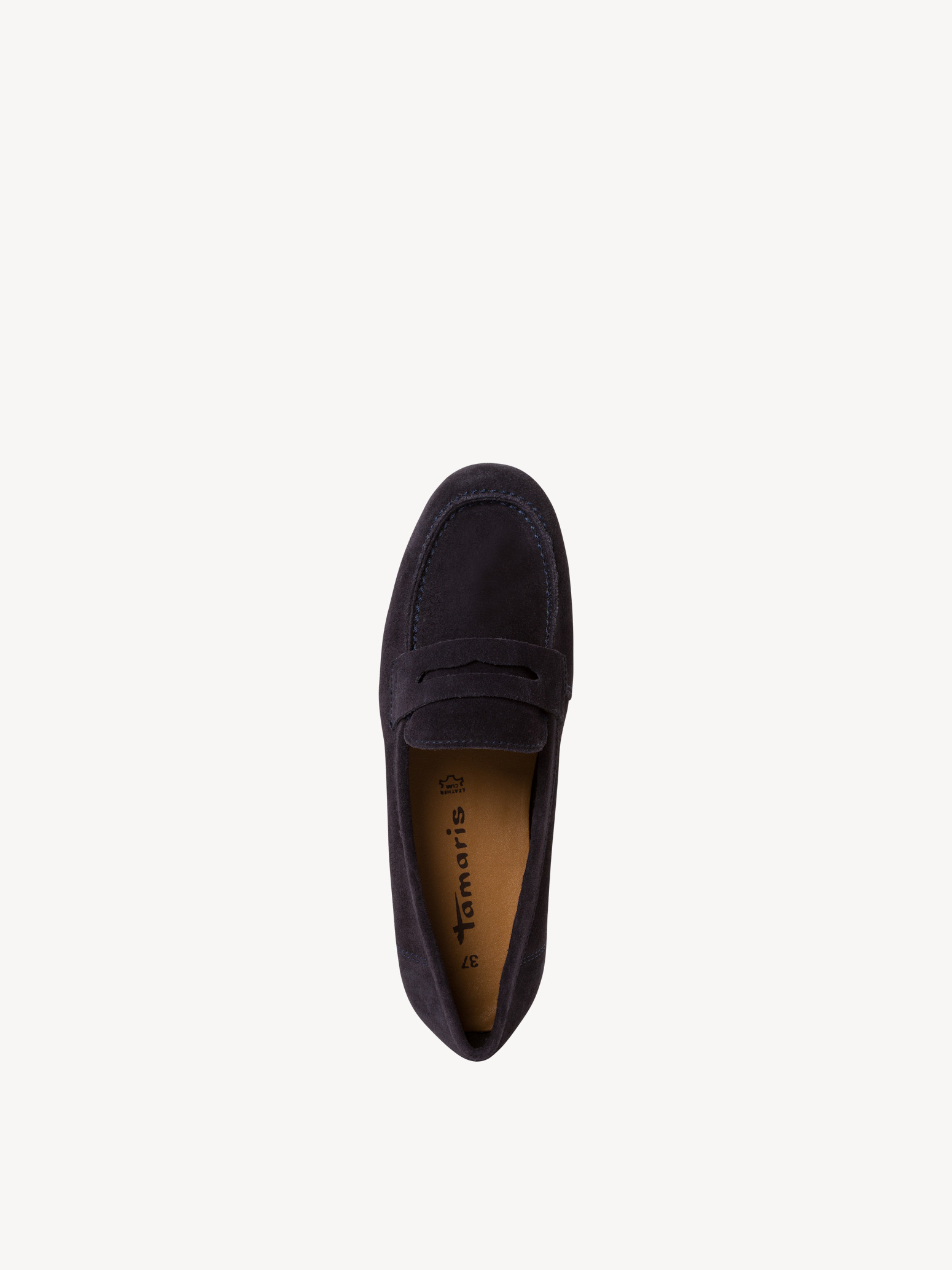 Leather Moccasin - blue 1-24229-42-805: Buy Tamaris Boat shoes online!