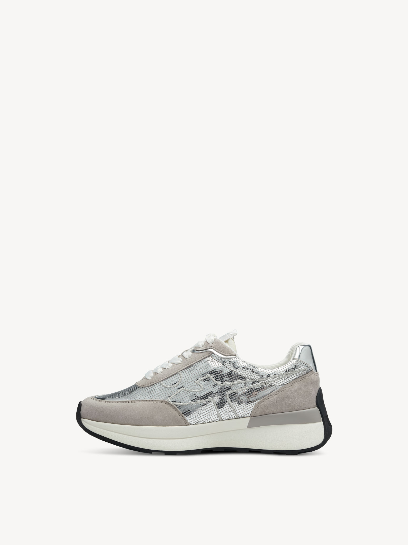 Leather Sneaker - silver 1-23777-41-919: Buy Tamaris Sneakers online!