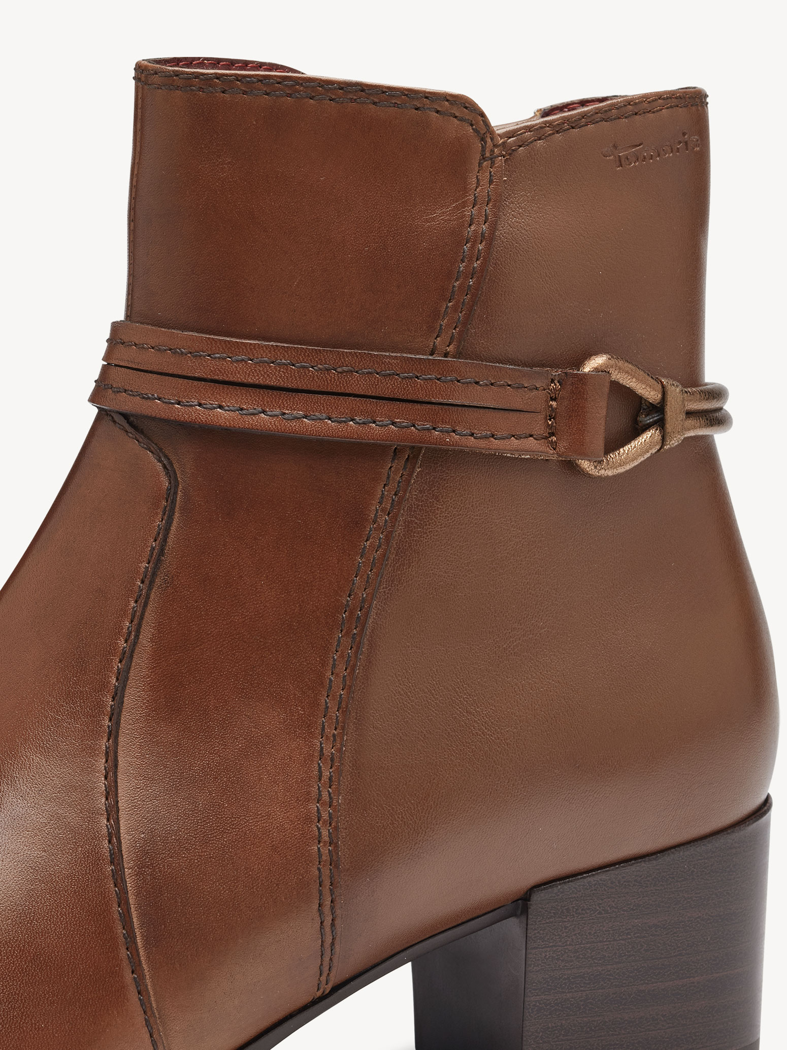 Bottine en cuir - marron 1-25042-41-305 : Achetez en ligne les Bottines ...