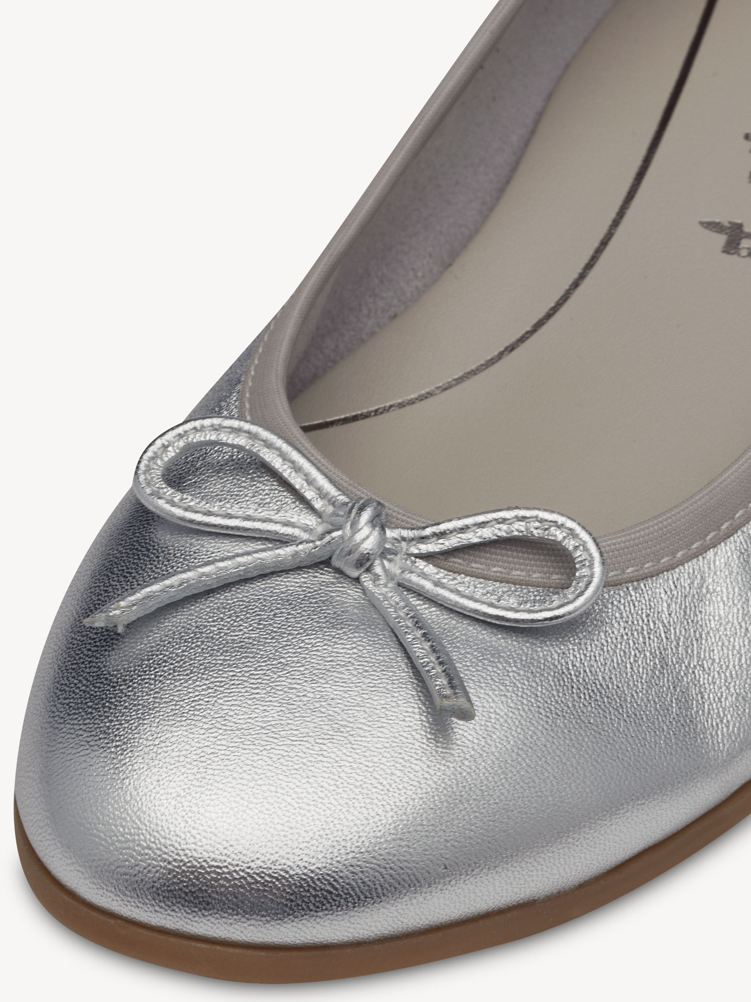 Lederballerina - silber 1-22116-41-941: Tamaris Ballerinas online kaufen!